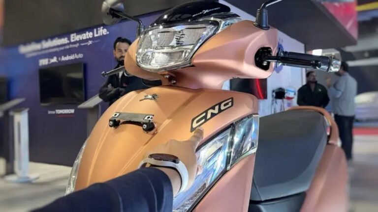 TVS Jupiter CNG 2025 Introduced with Modern Styling, Dual Fuel ...